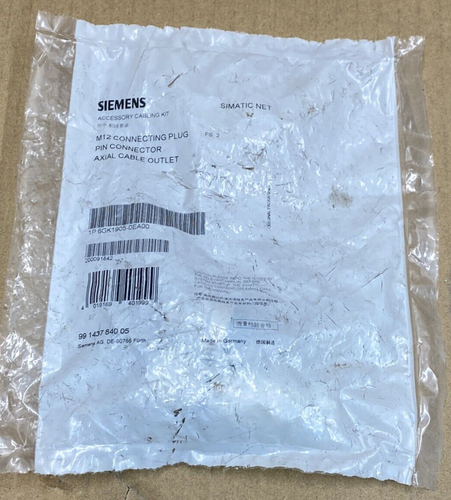 SIEMENS M12 PROFINET CONNECTOR 6GK1905-0EA00 MALE 5 PIN | eBay