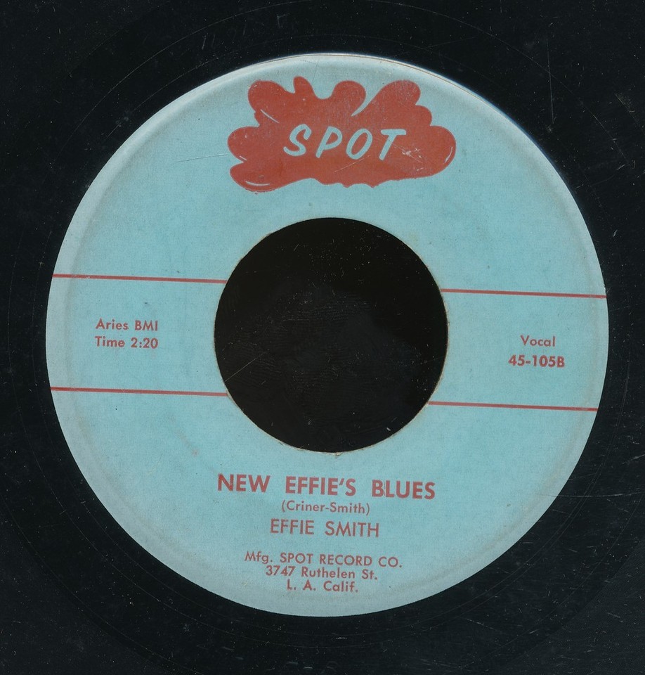 45pc- Blues-SPOT 105-Effie Smith | eBay