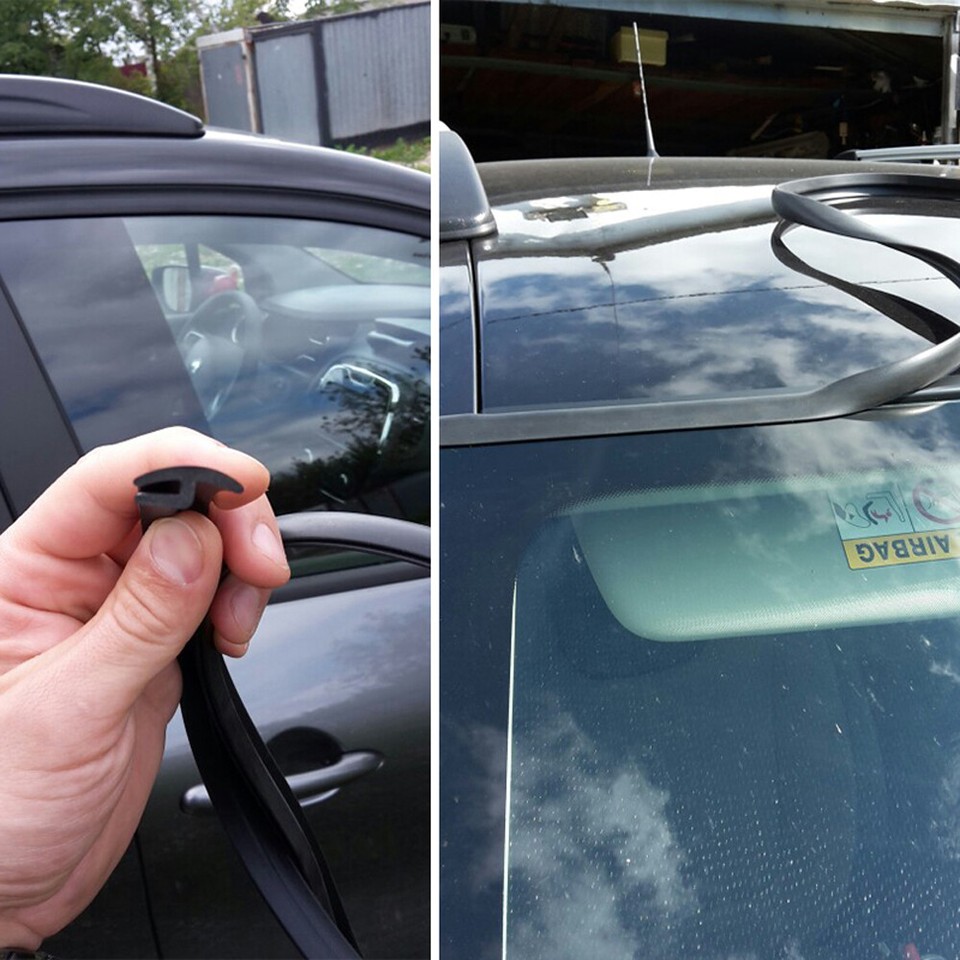 Car Front Windshield Panel Rubber Seal Strip Sealed Moulding Trim ...