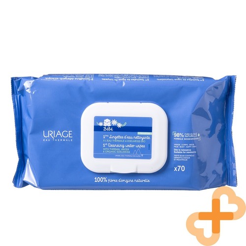 URIAGE BABY 1ERE Cleansing Water Wipes 70 Pcs. in a Pack Face Body ...