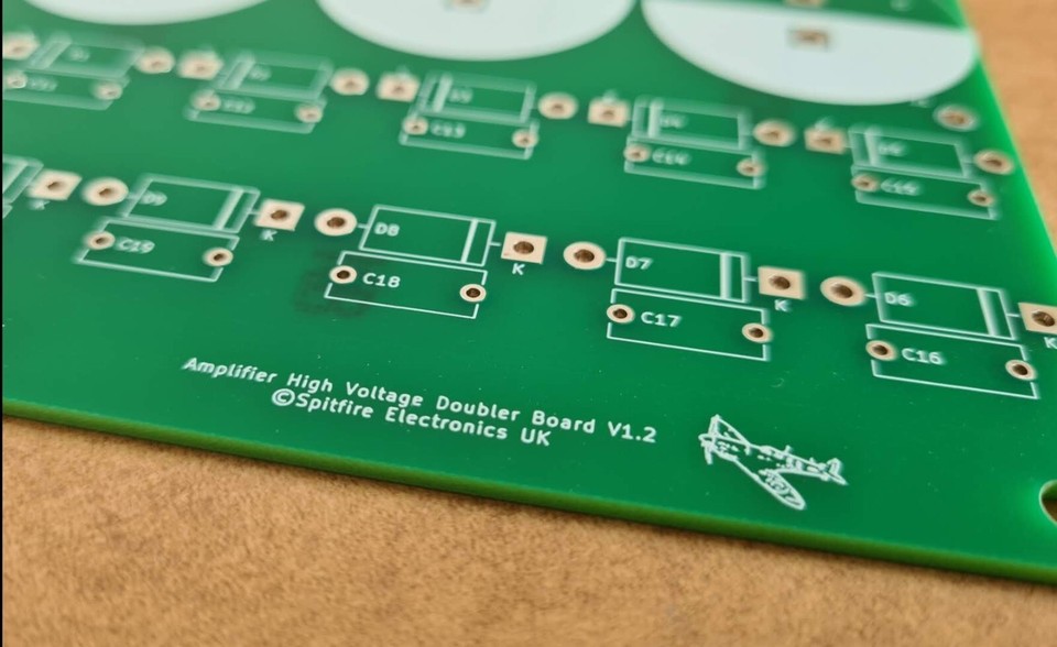 Linear Amplifier 10-Cap High Voltage Rectifier/ Doubler Blank PCB ...