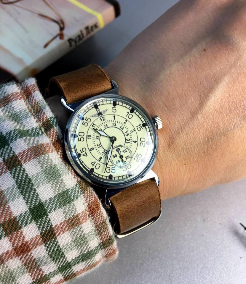 Wrist watch POBEDA Aviator Soviet military watch cool watch from USSR ...