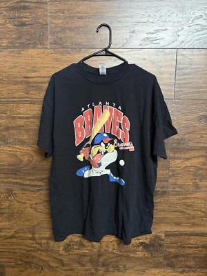 Atlanta Braves Taz T-shirt Baseball Tazmanian Devil Tee XL | eBay