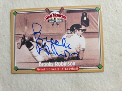 1997 Jimmy Dean Great Moments Brooks Robinson autographed HOF | eBay