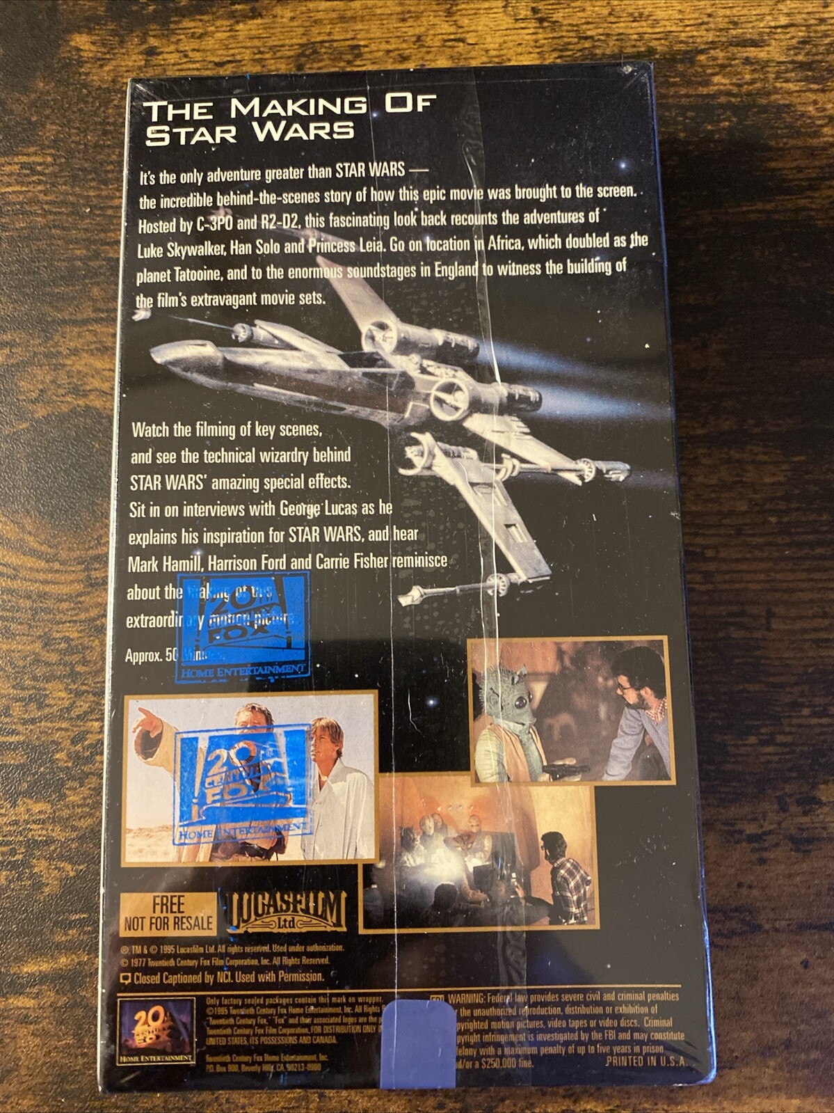 From Star Wars to Jedi - The Making of a Saga (VHS, 1995) for sale ...