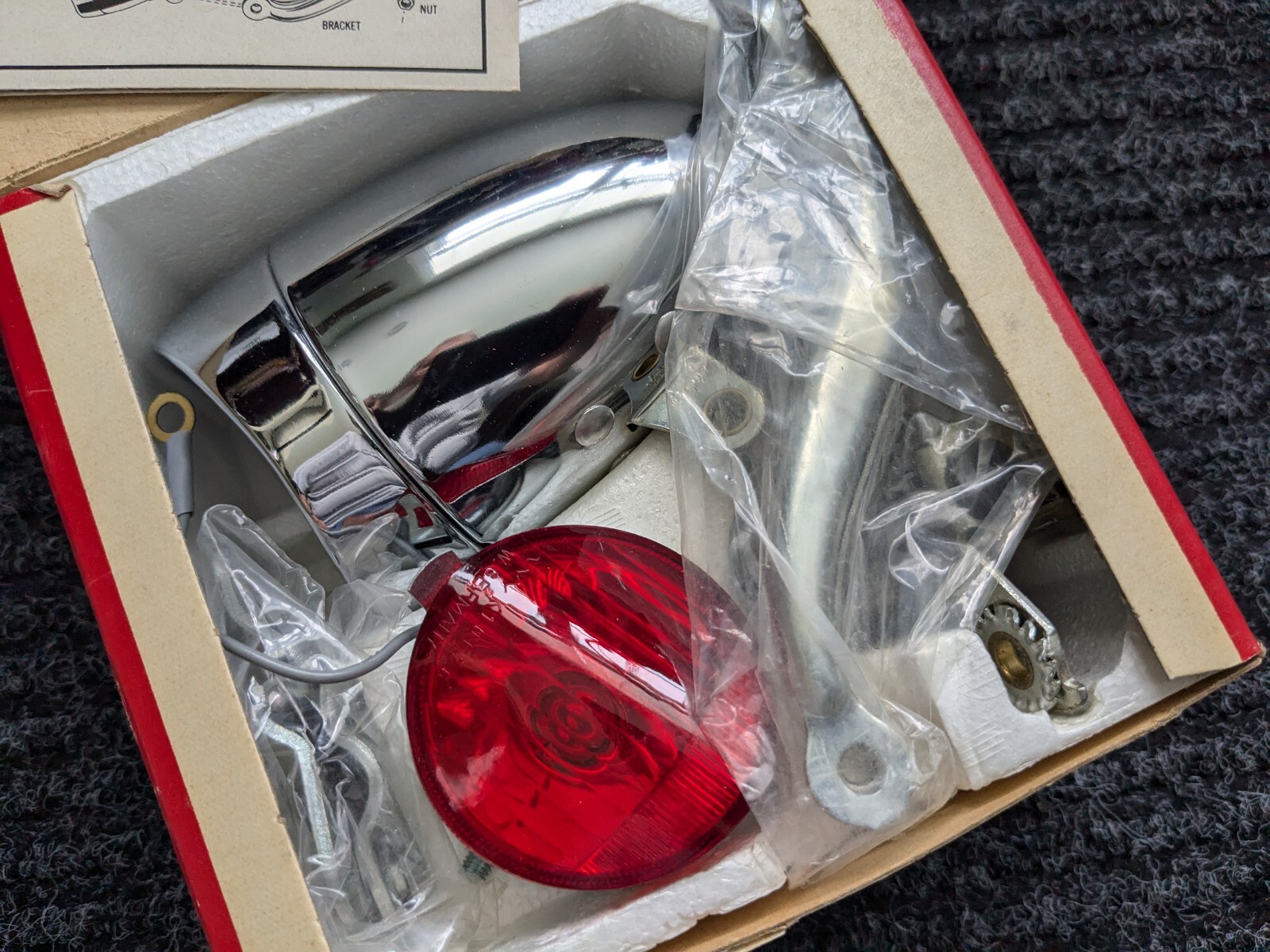 Vintage NOS Schwinn Deluxe Bicycle Generator Light Set 1971 Complete in ...