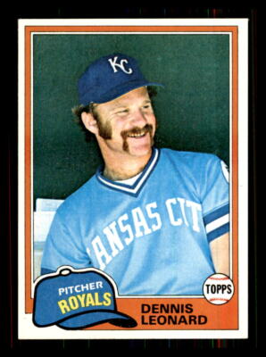 1981 Baseball Topps Dennis Leonard Kansas City Royals #185 1 | eBay