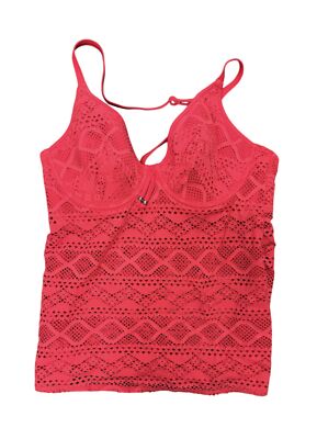 FREYA Red Sundance Underwire Padded Tankini Swim Top, US 34DD, UK 34DD ...