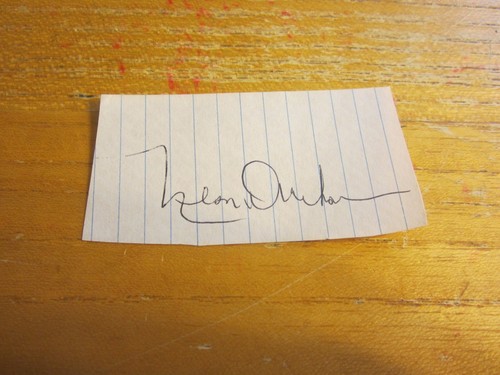 Leon Durham Autographed Signed 1.75X3.25 Cut Signature MLB Baseball ...