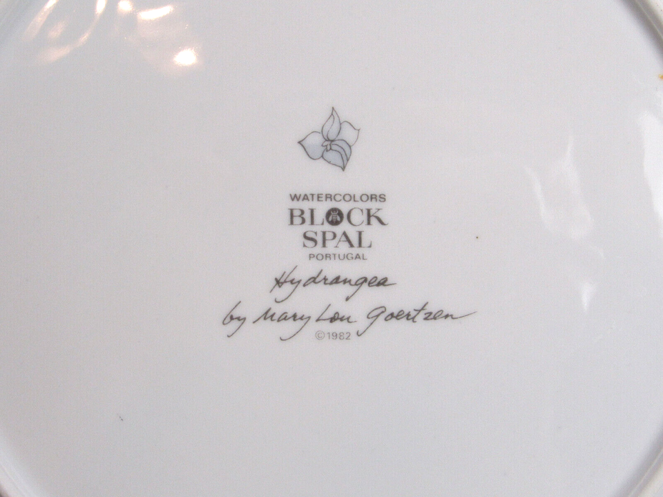 Block Spal Portugal Watercolors HYDRANGEA Mary Lou Goertzen 4 Dinner ...