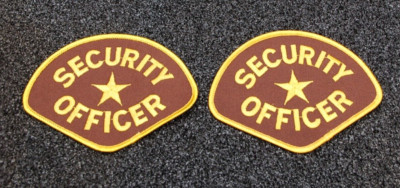 LOT OF 2 SECURITY OFFICERS SHOULDER PATCHES, NEW | eBay
