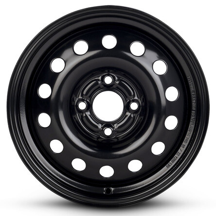 New Wheel For 2004-2011 Ford Fiesta 15 Inch 15x6" Painted Black Steel ...
