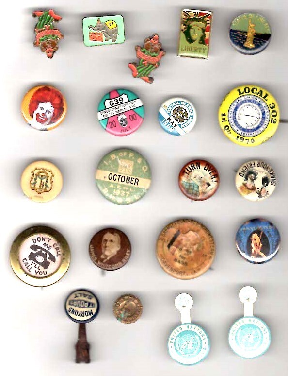 Vintage COLLECTIBLE PINS ~ Lot of Metal Pins, Different Genres | eBay