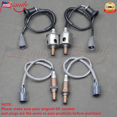 NEW 4X Ups&Downstream Oxygen Sensor For Lexus LS460 2007-2008 4.6L 2009 ...