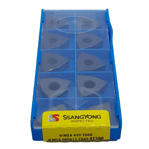 x10 SsangYong WNGA 080412 E040 ST300 Ceramic Inserts IS2 | eBay Australia