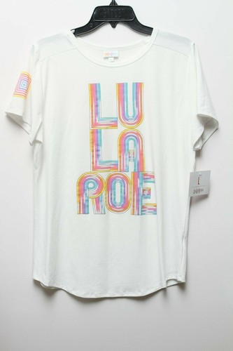 NWT Lularoe Spell Out Rainbow Colors Classic T Tee Shirt Top Supply Sz ...