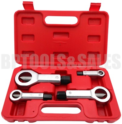 4pc Nut Splitter Cracker Remover Set Damaged Seized Nuts Cutter 9mm ...