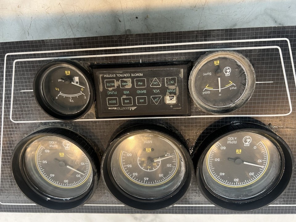 87 Sea Ray 268 DA Sundancer Boat instrument panel gauge gauges dash | eBay