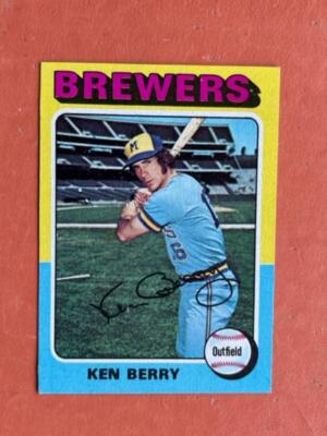 1975 Topps Ken Berry Milwaukee Brewers #432 NRMINT SHIPS FREE NEW TOP ...