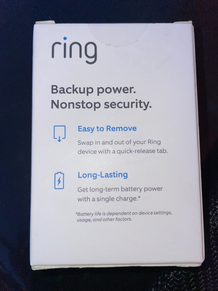 Genuine RING Quick Release Battery Pack For Doorbell 2, 3, 4, Stick Up Cam NEW 842861100860 | eBay