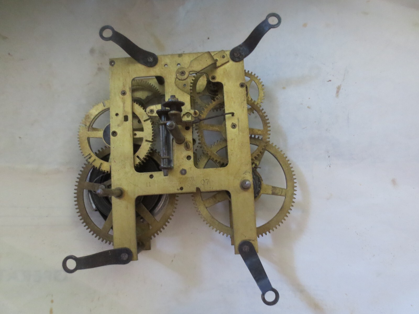 Vintage Clock Movement Ingraham 11 07 | eBay