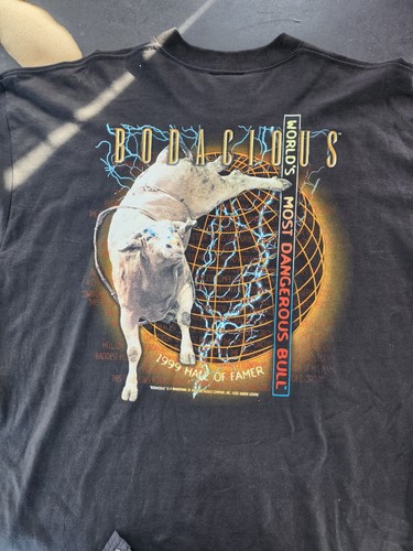 Vintage 1999 Wrangler Bodacious Most Famous Bull Hall of Fame XX Large ...