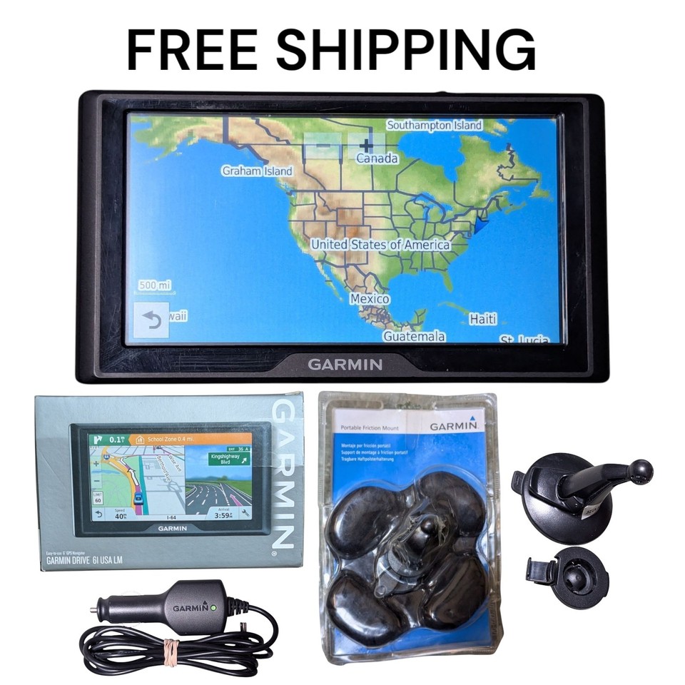 Garmin Drive 61LM GPS Navigation Lifetime Free Maps 2026 Newest Update ...
