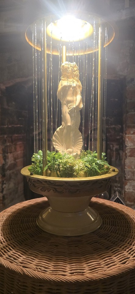 BOXED - Rare Vintage Oil Rain Lamp Lady Cinnamon Rain Lamp Mid Century ...