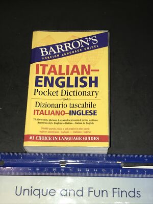 Barron's Italian-English Pocket Dictionary: Dizionario Tascabile ...