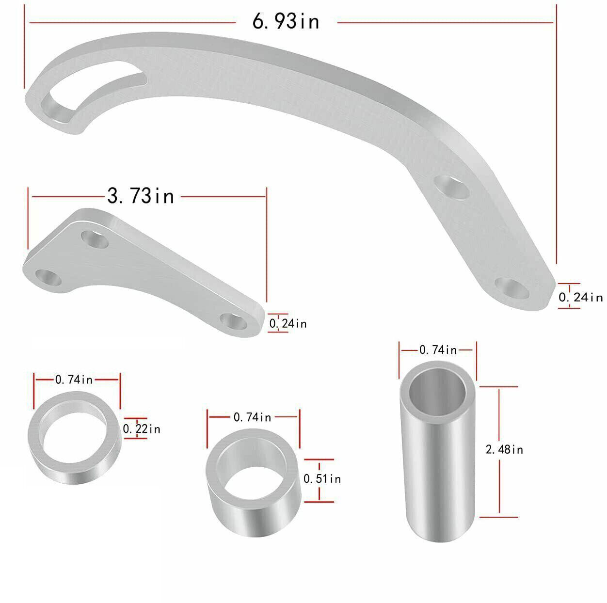 SBC Power Steering Pump Bracket 551522 For Chevy GM Small Block Long ...