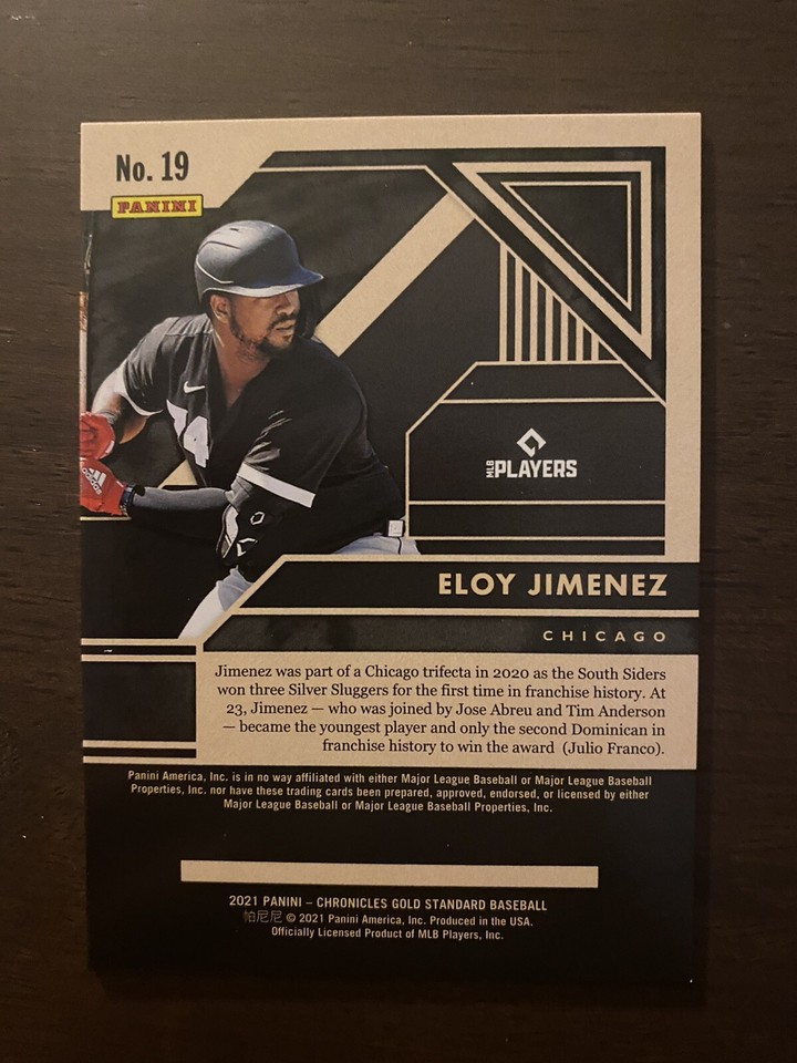 2021 Gold Standard #19 Eloy Jimenez chronicles | eBay