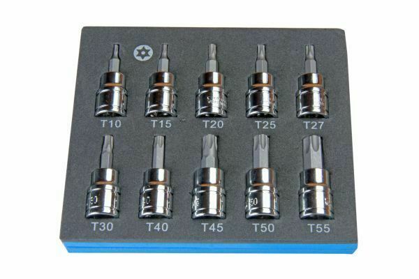 US Pro 3/8" Standard Star Socket Set T10 - T55 (10 Pieces) for sale ...