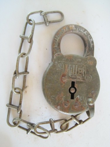 Miller Lock Co Phila USA Padlock Antique | eBay
