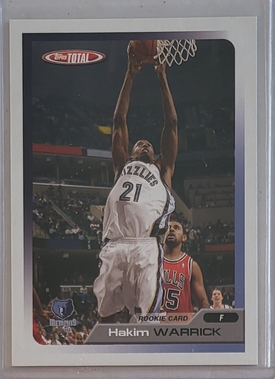 2005-06 Topps Total #354 Hakim Warrick Memphis Grizzlies Basketball ...