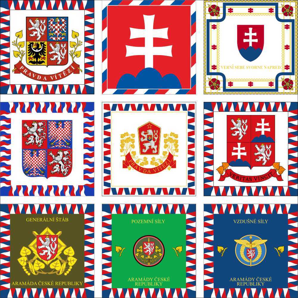 Czech Slovakia Flag Czechoslovak President Moravia Air Force General Staff | eBay