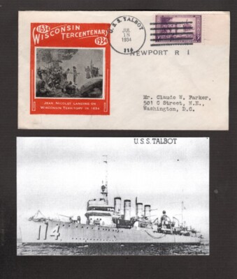 U.S.S. Talbot (DD-114) - Naval Ship's Cover - July 18, 1934 | eBay