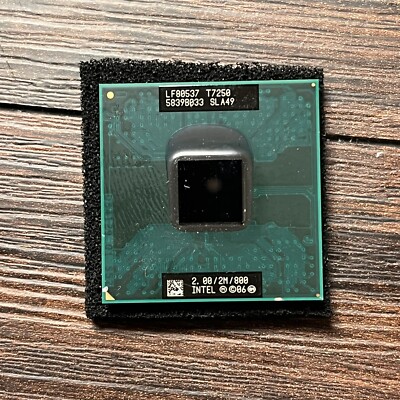 Intel Core 2 Duo T7250 2.00 GHz Dual-Core Processor SLA49 Socket P ...