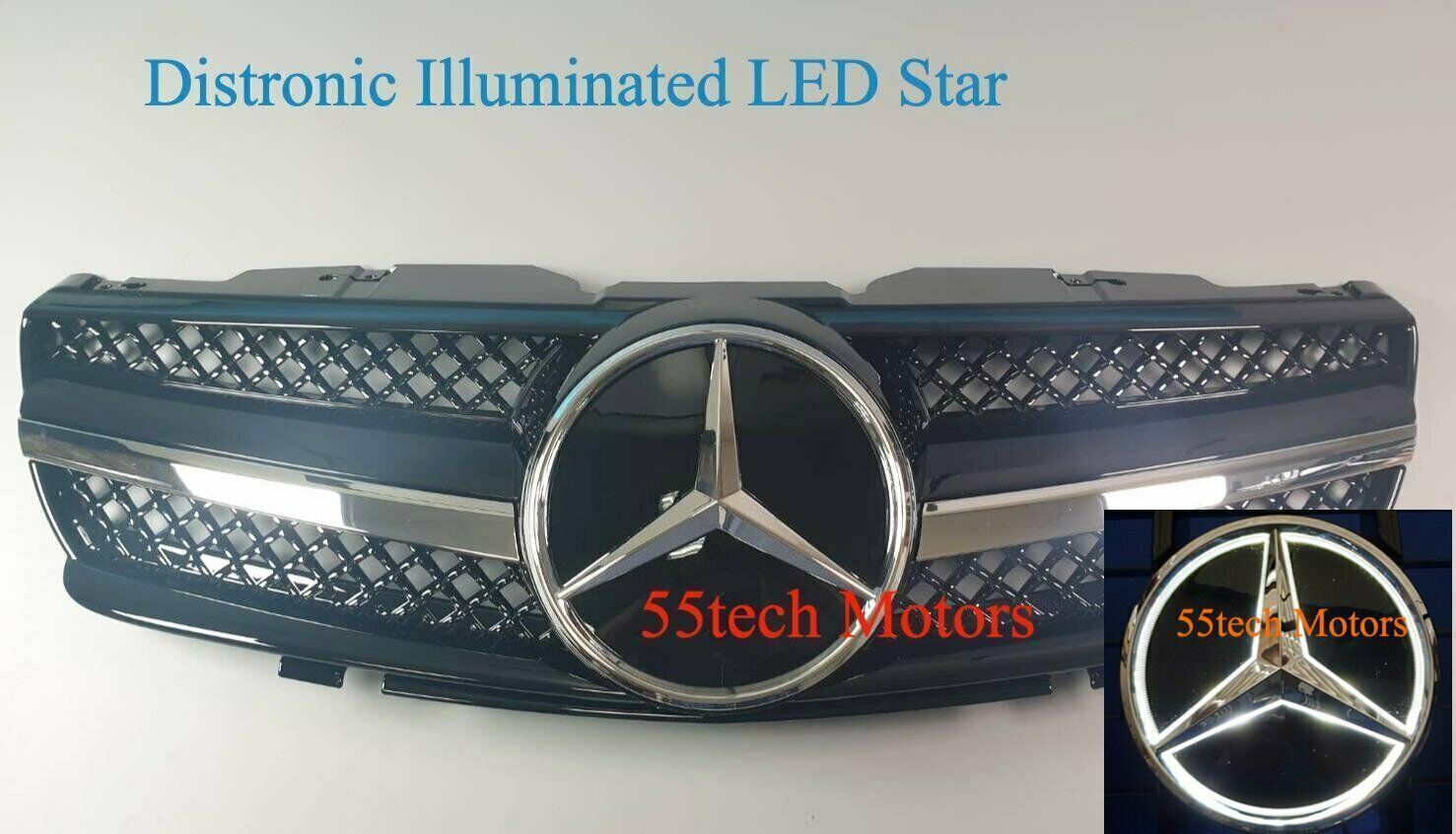 Mercedes R230 SL500 SL600 SL55 2003 Grille Grill Illuminated LED ...