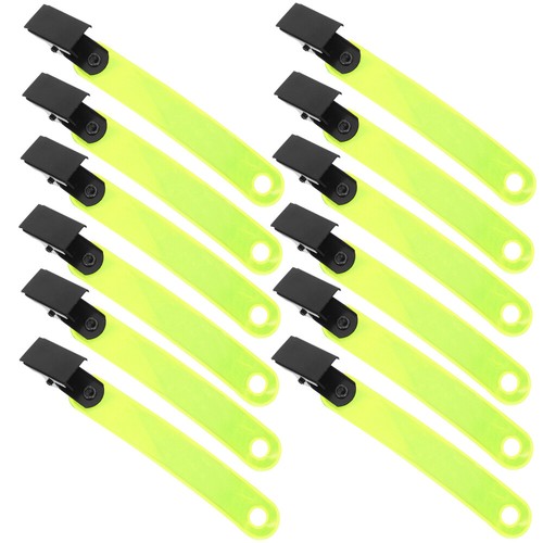 24 Pcs Fluorescent Tape Clip Hunting Accessories Large Reflective Clips ...