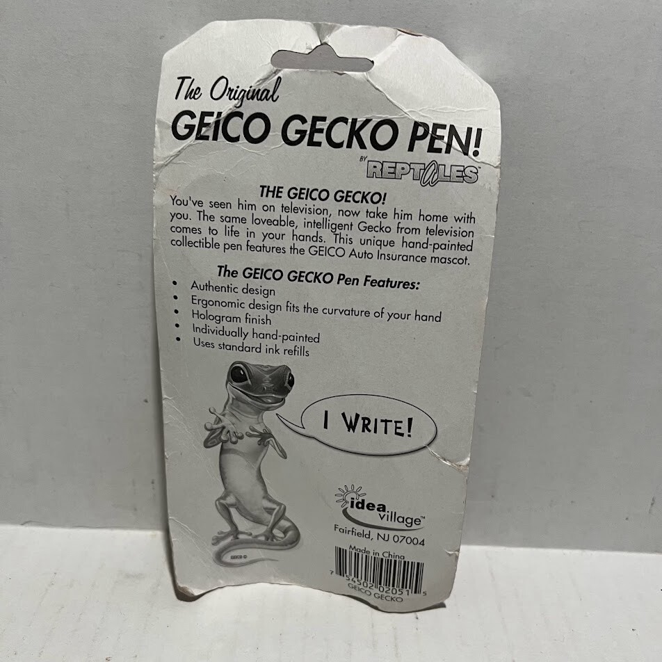 Vintage The Original Geico Gecko Authentic Reptales Pen Promo ...