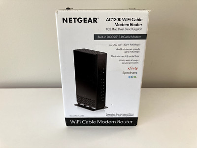 NETGEAR Cable Modem Built-in WiFi Router (C6230) AC1200 606449147490 | eBay