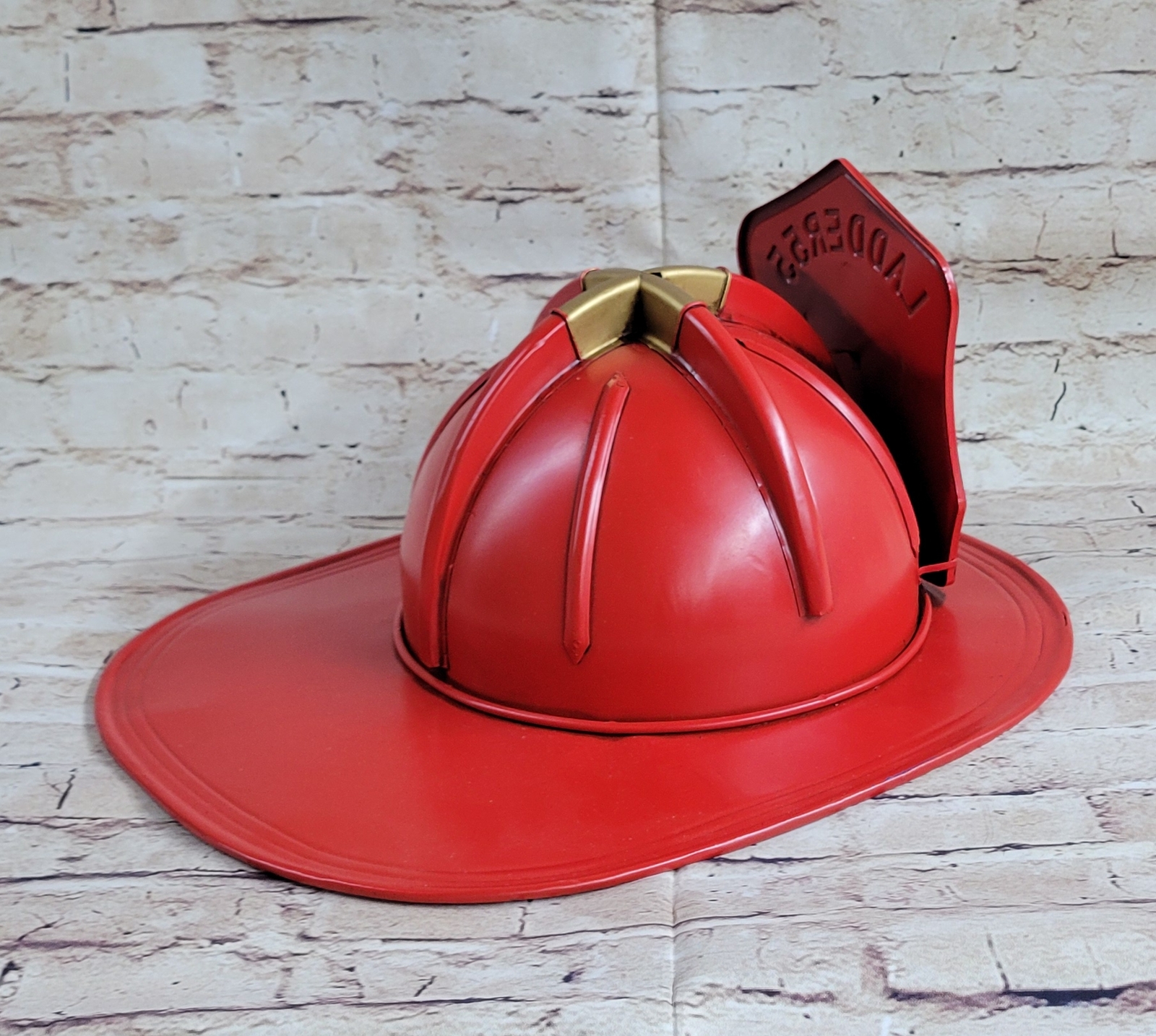 Perfect Gift For Fireman In your Life Ladder 55 Metal Chief Hat Decor ...