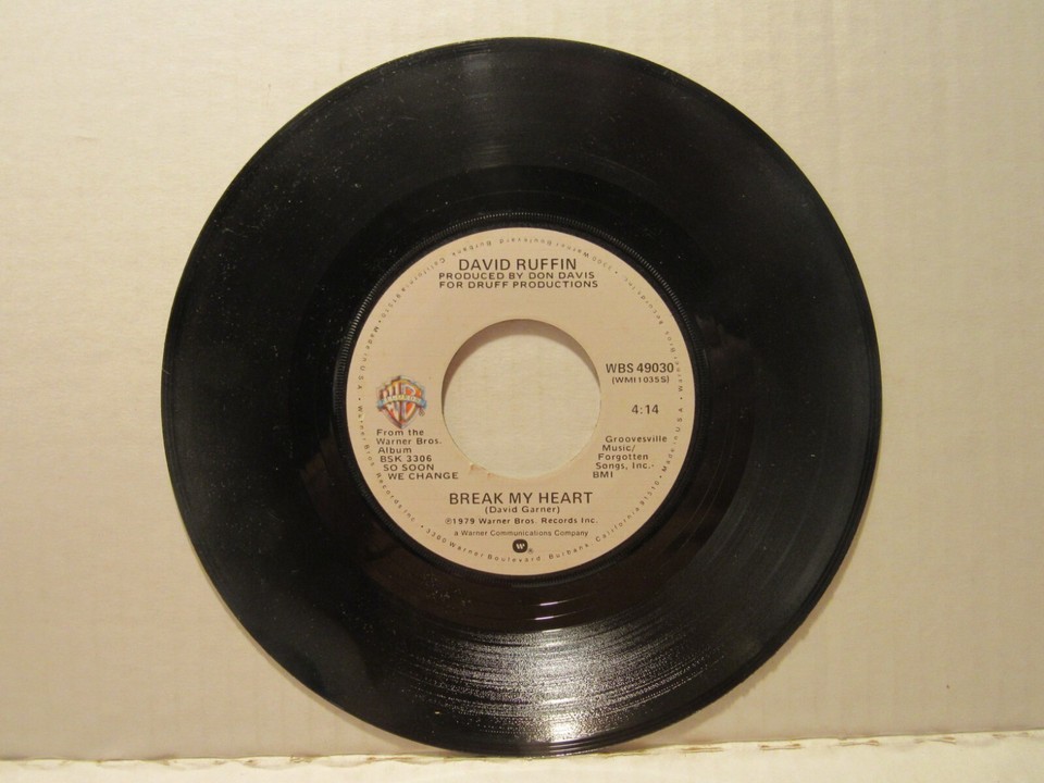 David Ruffin – Sexy Dancer / Break My Heart - 1979 - SOUL | eBay