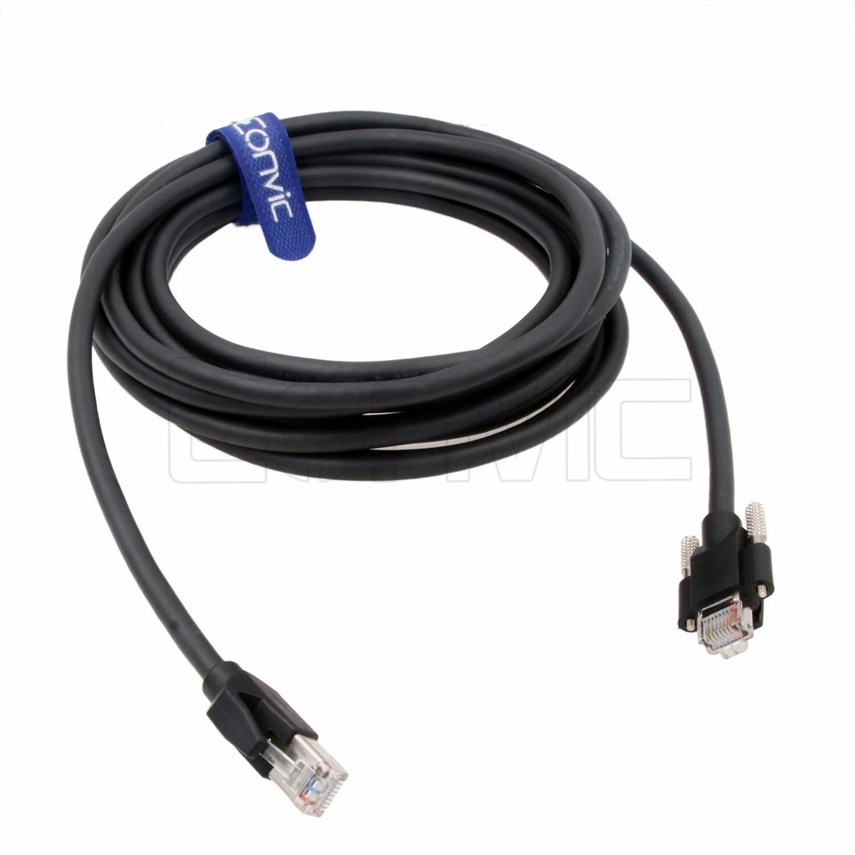 Basler Daheng Point Grey Blackfly GigE Camera RJ45 Ethernet Cable Screw ...