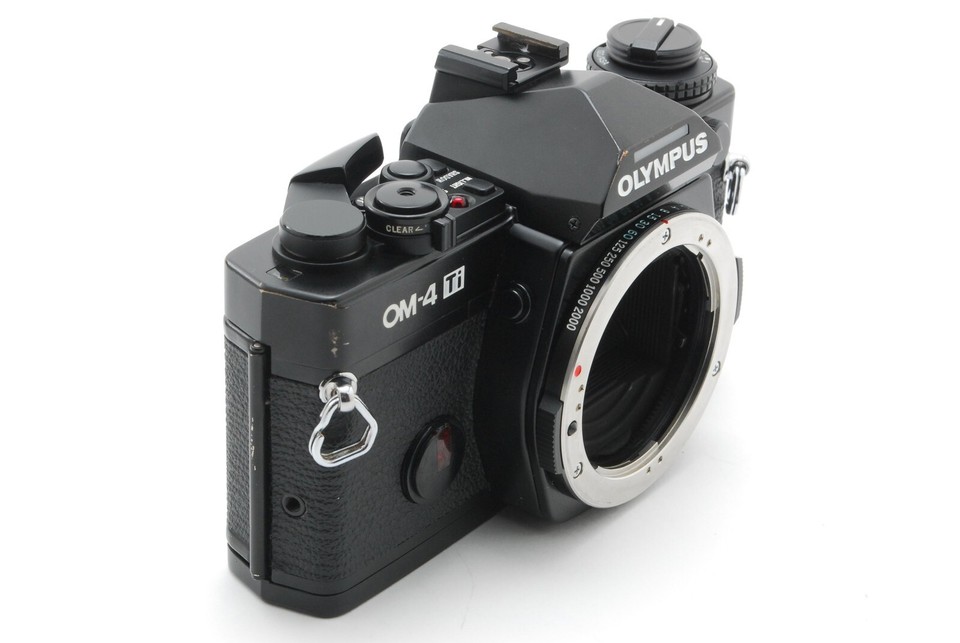 [NEAR MINT] Olympus OM-4Ti OM4 Titanium Black 35mm SLR Camera From ...