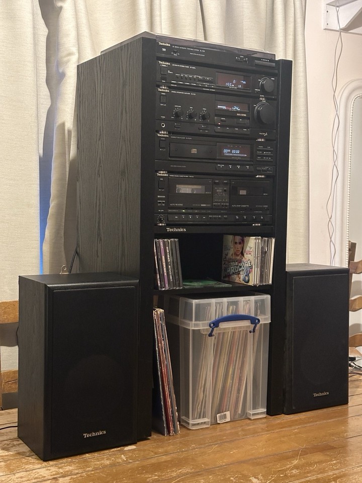 Technics Stack Stereo System High End Including Stand And Speakers ...