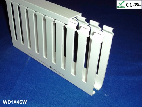 18 New 1"x4"x2m Wide Finger Open Slot Wiring Duct/Cable Raceway w/Cover ...