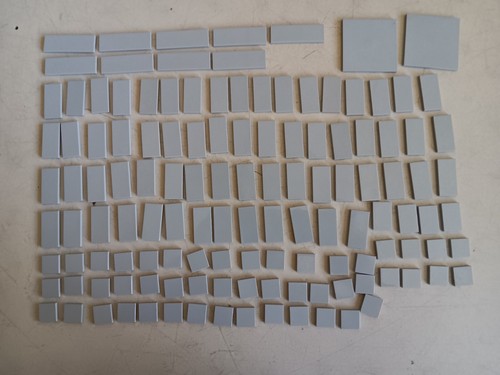LEGO LOT 128 LIGHT BLUISH GRAY SMOOTH TILES 2X2 2X3 2X4 2X6 6X6 | eBay