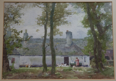 David Foggie – Scottish Landscape Watercolour, Cottage at Hospitalfield Arbroath | eBay UK