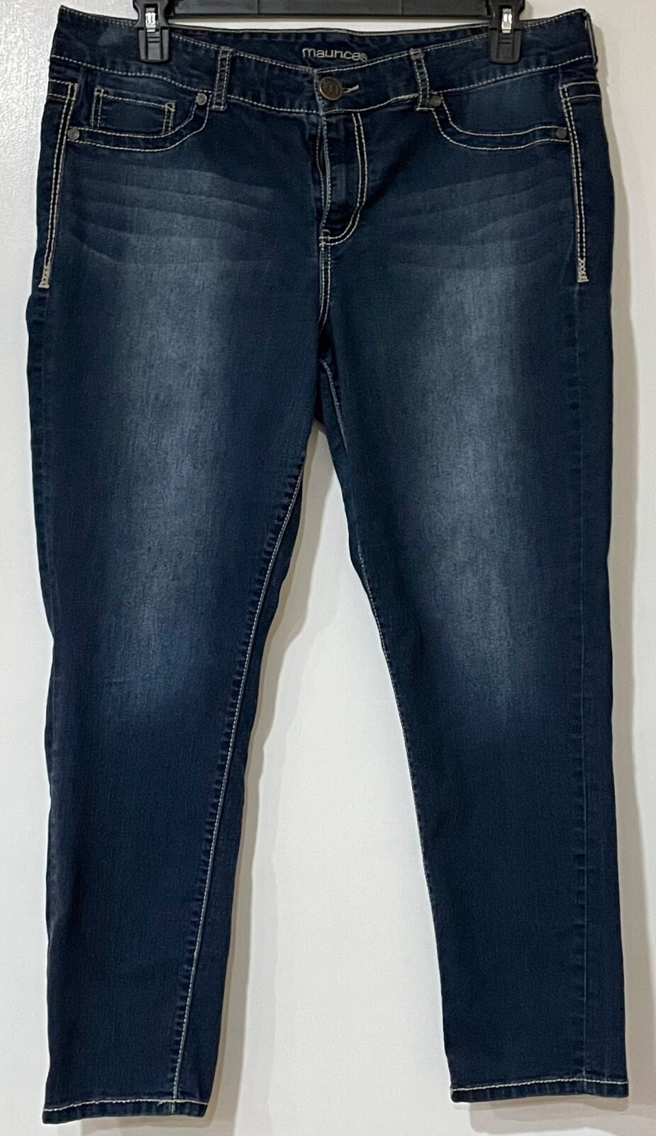 Maurices Jeans (RN 51783) with Spandex, Straight Leg, Frayed Hem - Size ...